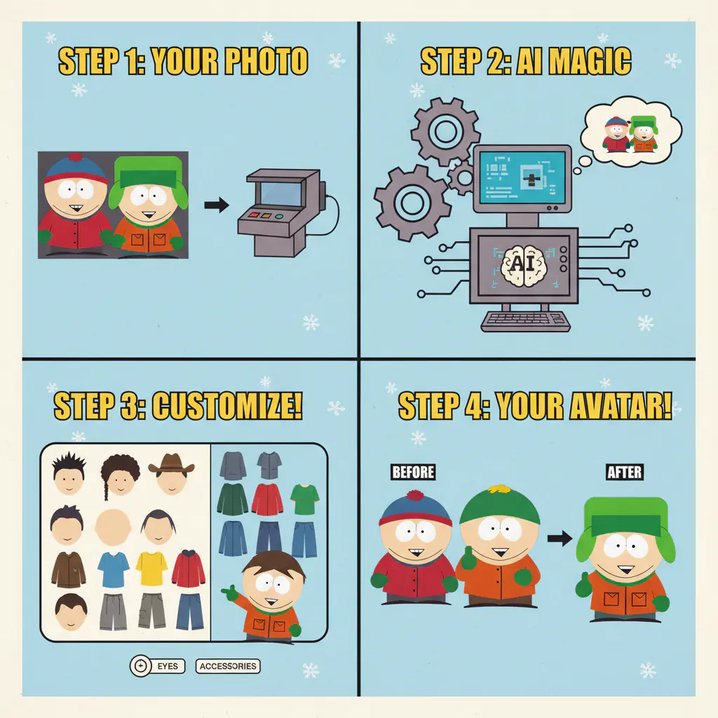 From Photo to South Park Avatar: AI Character Creator Guide | South ...